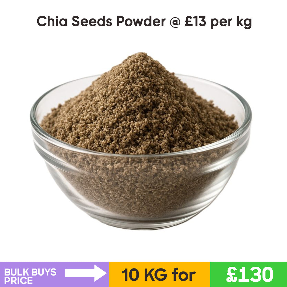 Organic Chia Seeds Protein Powder (10KG)- Bulk Buys – The Whole Food Guys