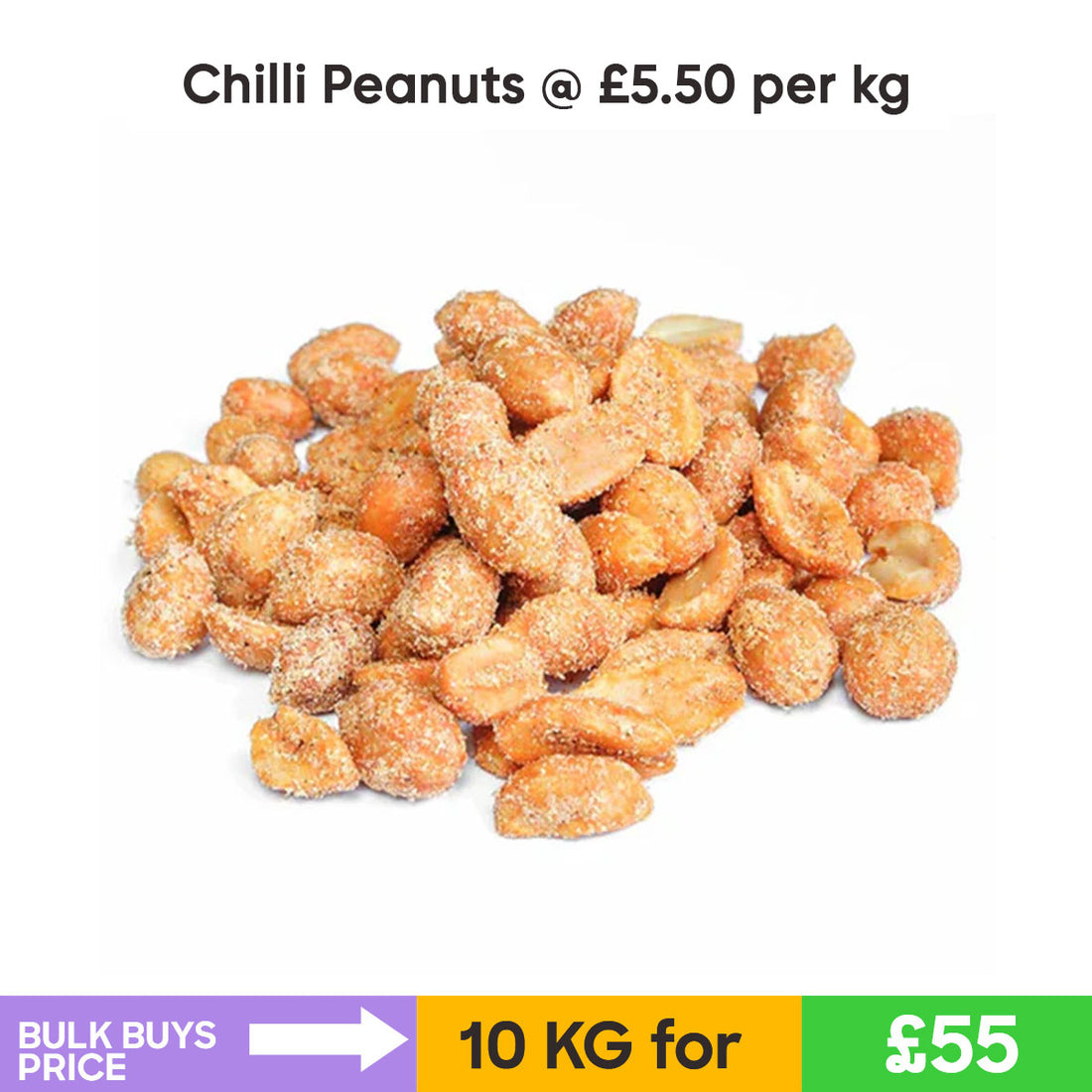 Chilli Peanuts (10KG)- 📦 Bulk Buys – The Whole Food Guys