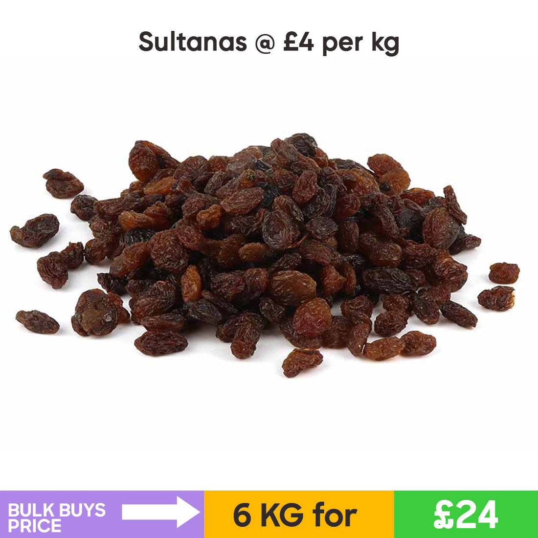 Sweet Organic Sultanas - The Wholefood Guys' Healthy Dried Fruits – The ...